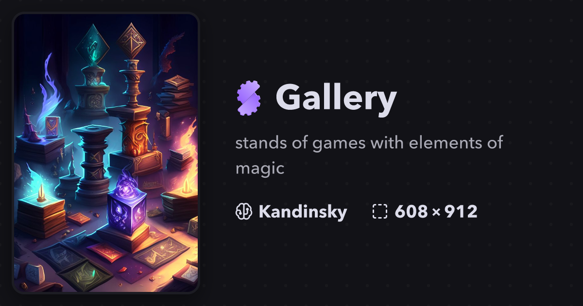"stands of games with elements of magic" | Gallery | Stablecog
