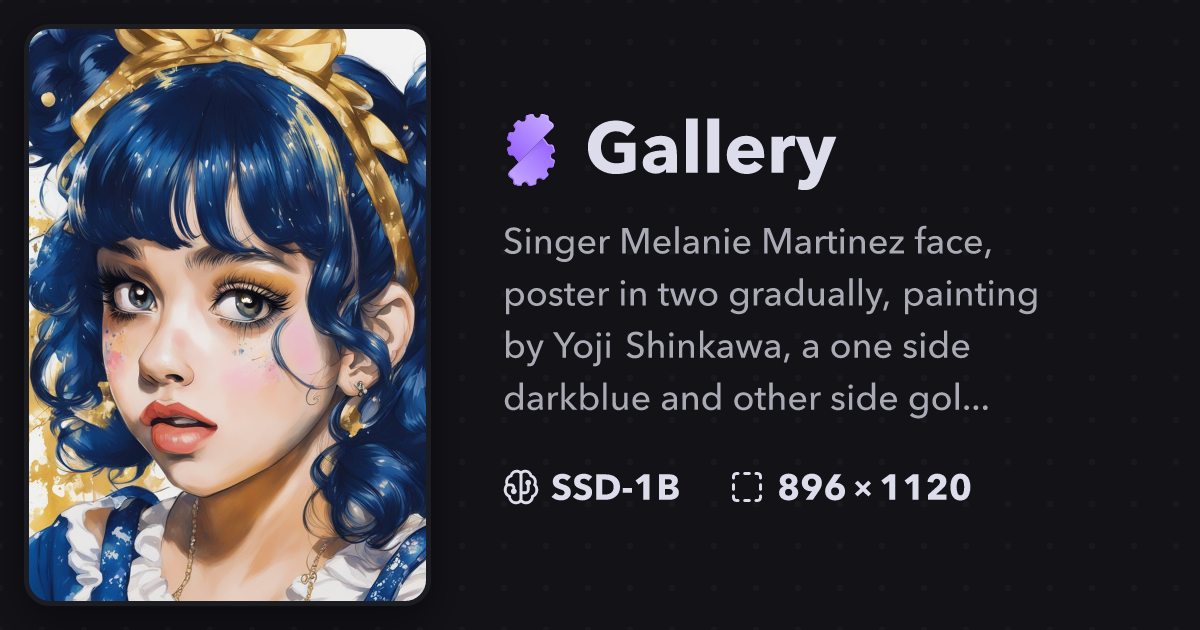 "Singer Melanie Martinez face, poster ..." | Gallery | Stablecog
