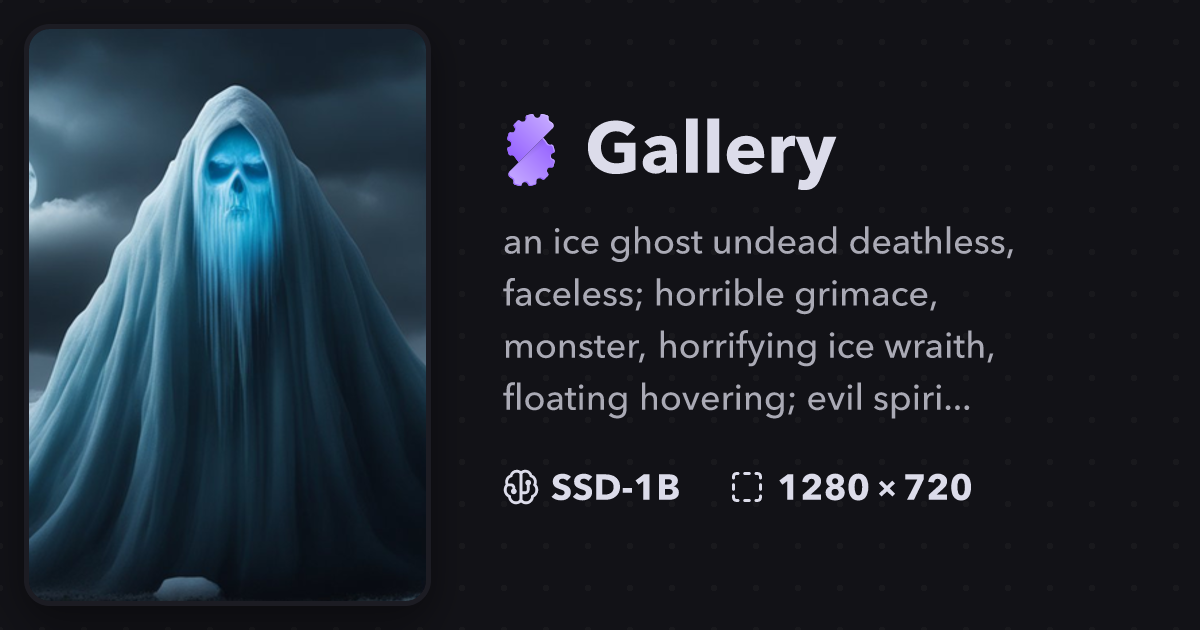 "an ice ghost undead deathless, facele..." | Gallery | Stablecog