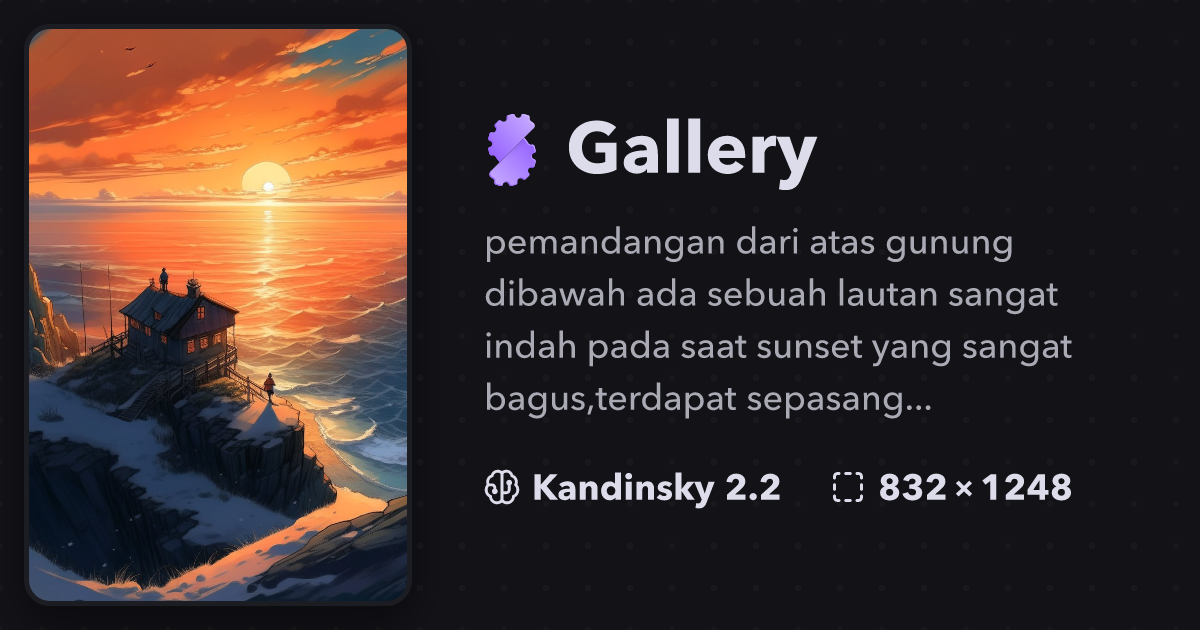 "pemandangan dari atas gunung dibawah ada..." | Gallery | Stablecog