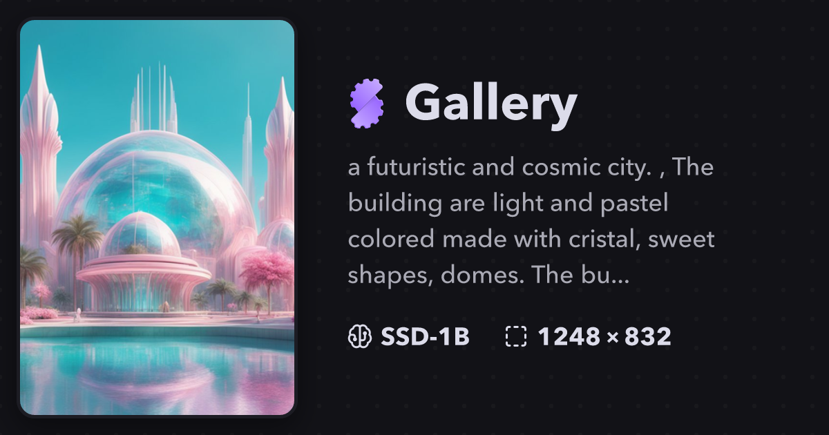 "a futuristic and cosmic city. , The b..." | Gallery | Stablecog