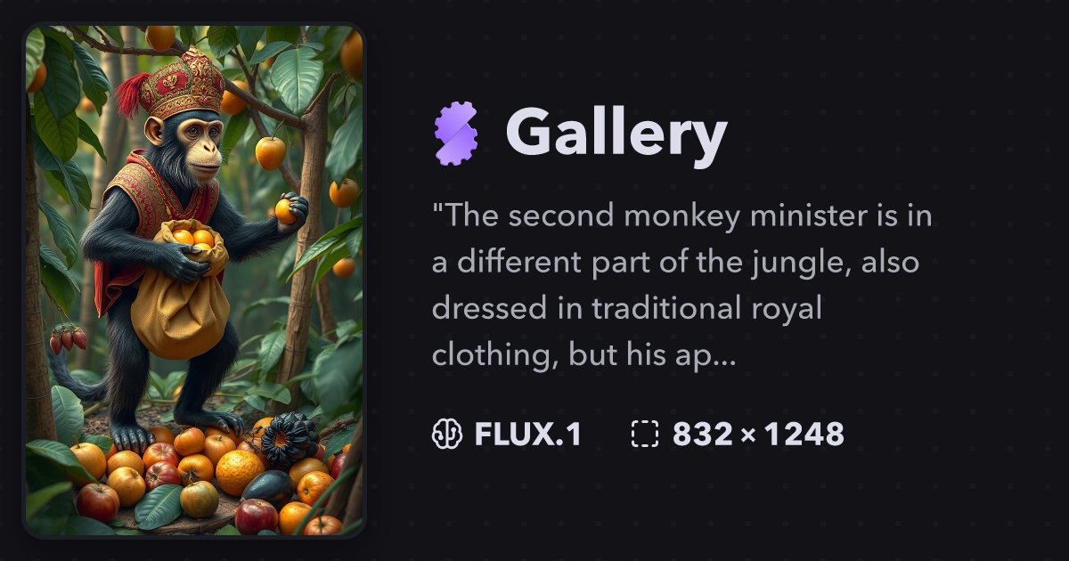 ""The second monkey minister is in a d..." | Gallery | Stablecog