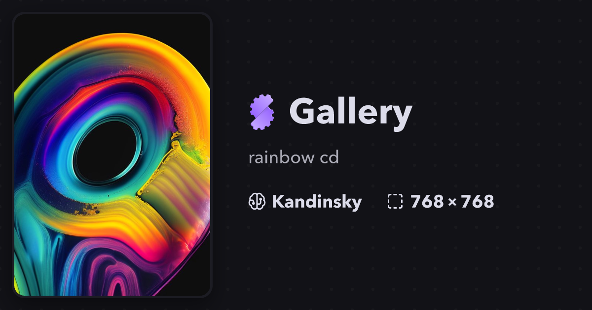 "rainbow cd" | Gallery | Stablecog