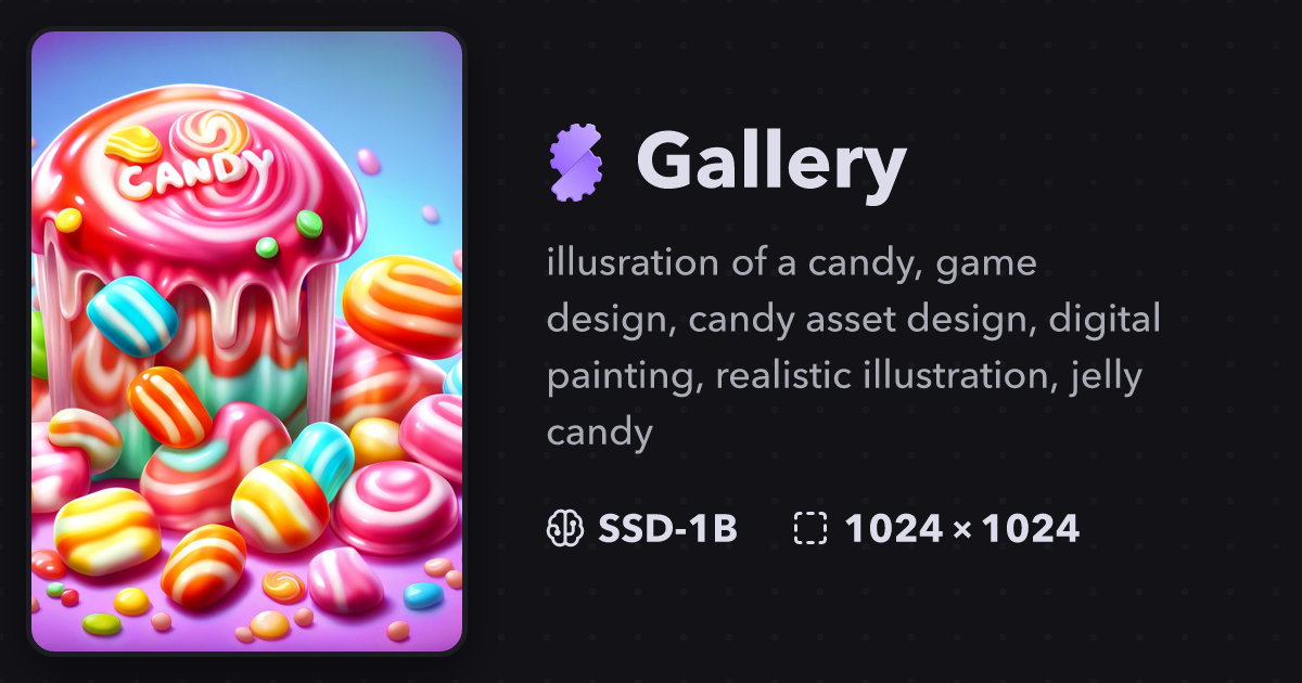 "illusration of a candy, game design, ..." | Gallery | Stablecog