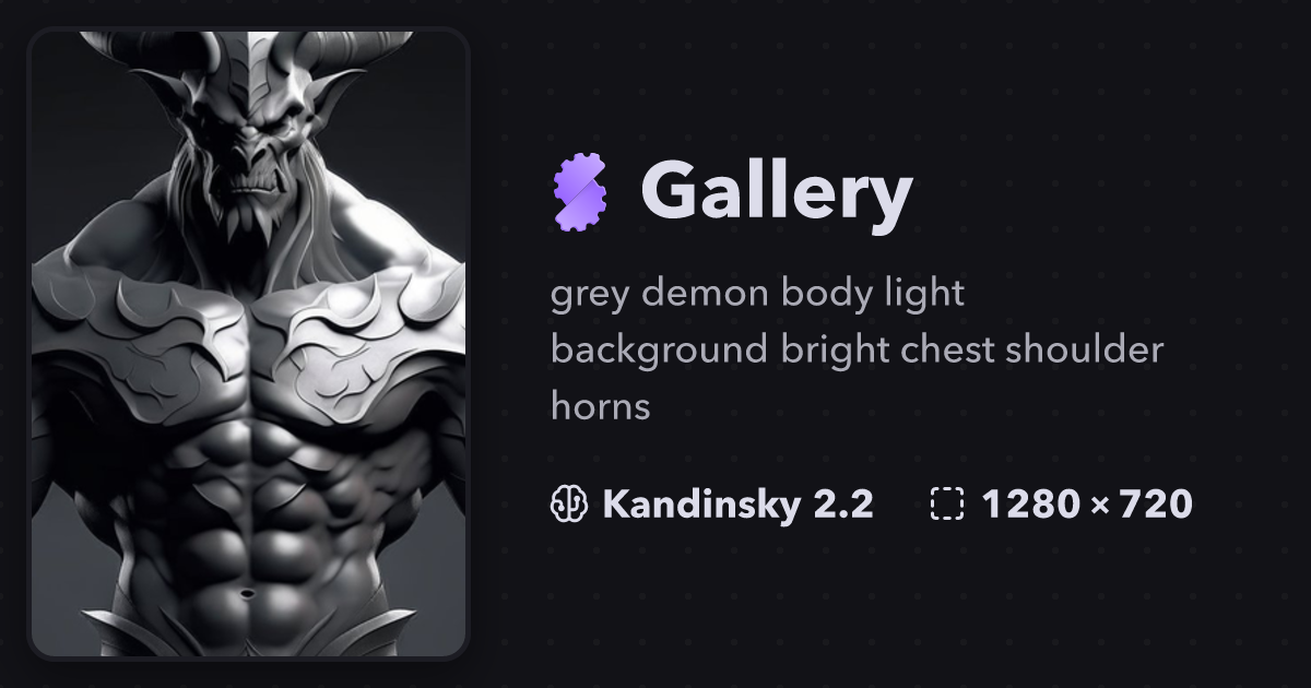 "grey demon body light background brig..." | Gallery | Stablecog