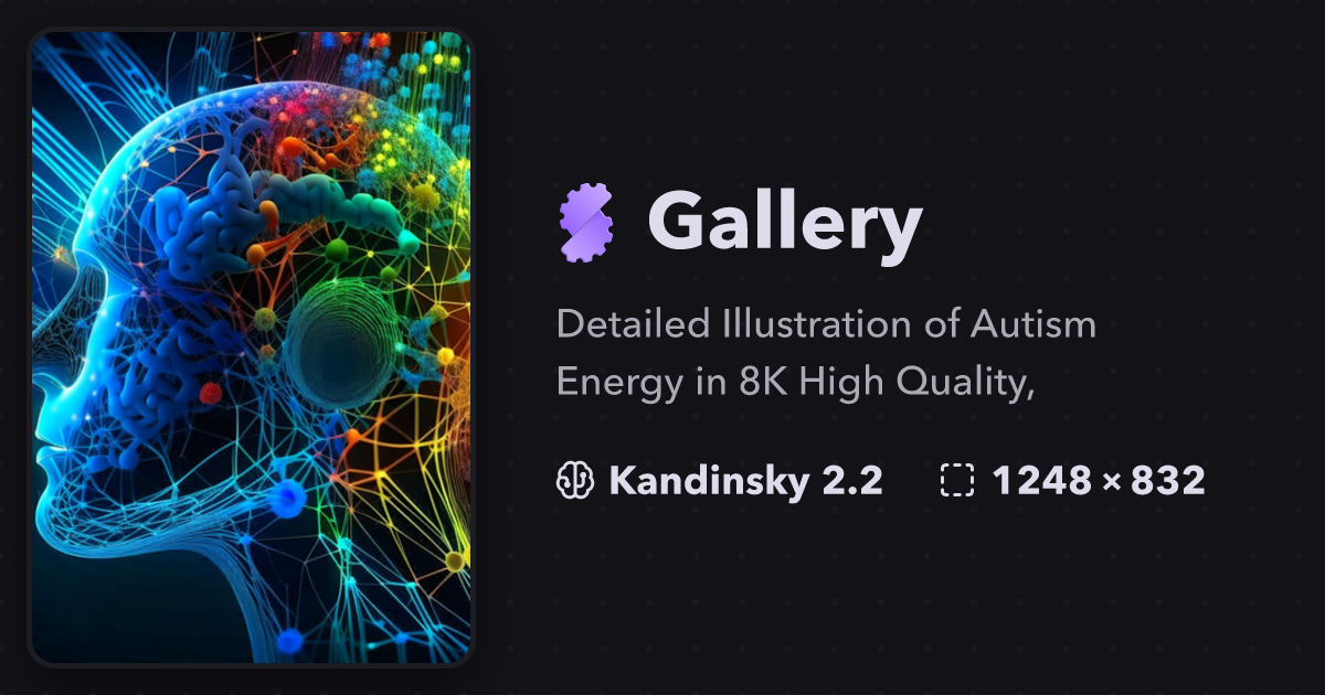 "Detailed Illustration of Autism Energ..." | Gallery | Stablecog