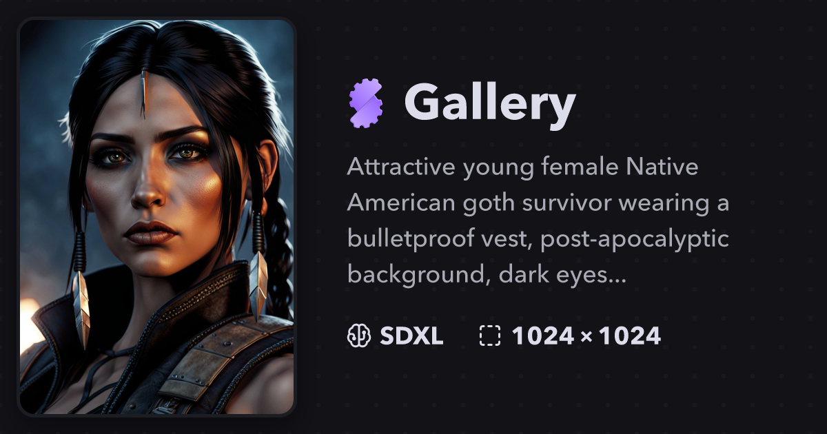 "Attractive young female Native Americ..." | Gallery | Stablecog