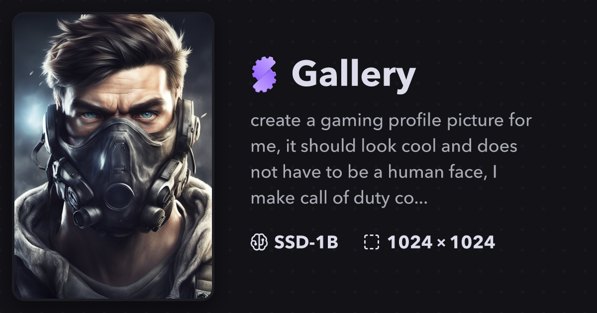 "create a gaming profile picture for m..." | Gallery | Stablecog