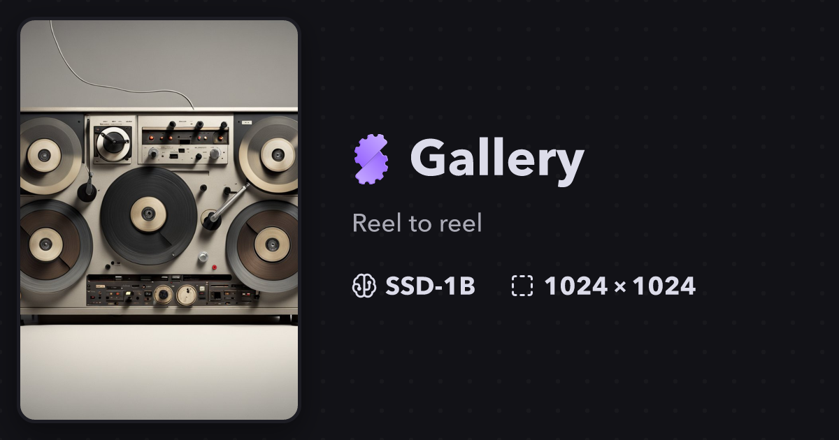 "Reel to reel" | Gallery | Stablecog