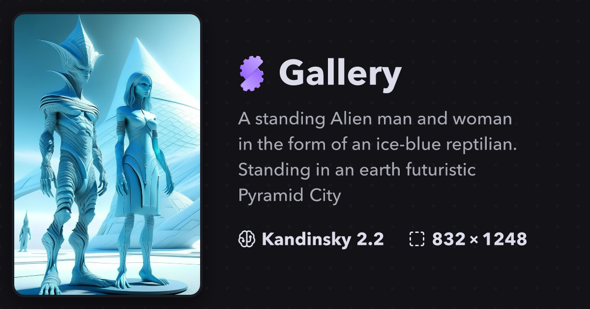 "A standing Alien man and woman in the..." | Gallery | Stablecog