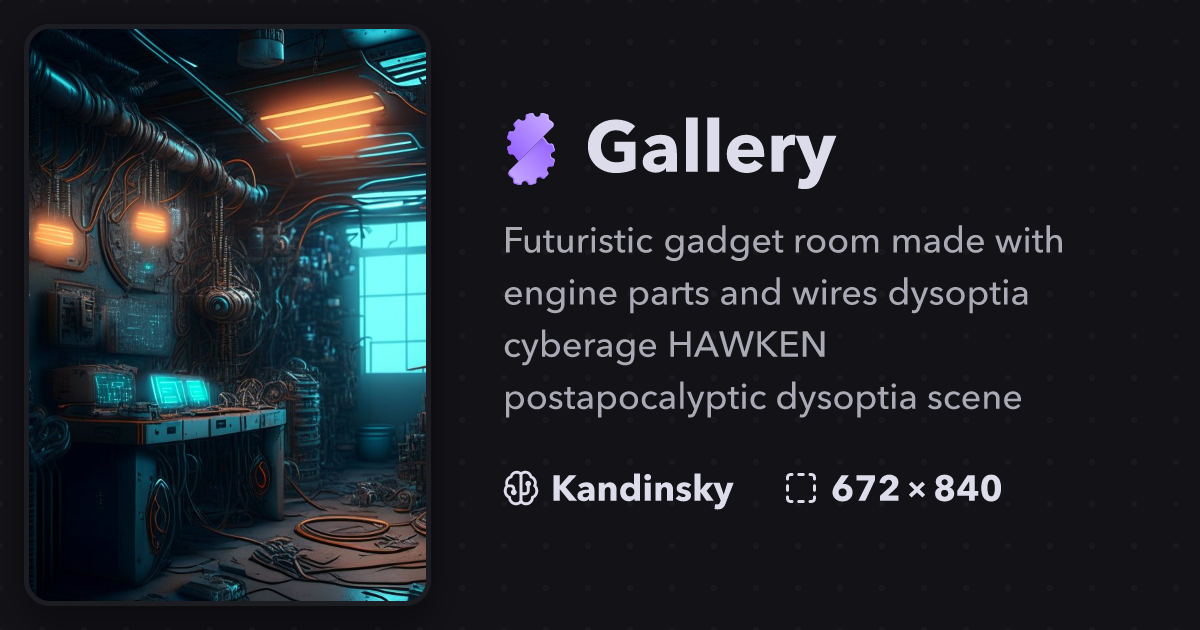 "Futuristic gadget room made with engi..." | Gallery | Stablecog