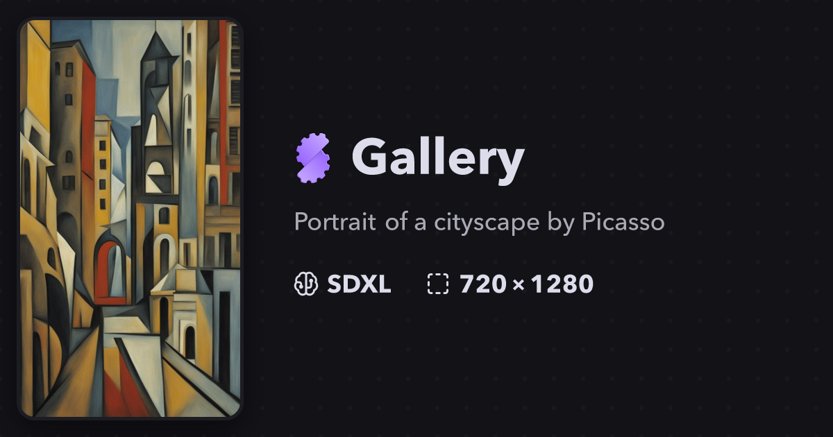 "Portrait of a cityscape by Picasso" | Gallery | Stablecog