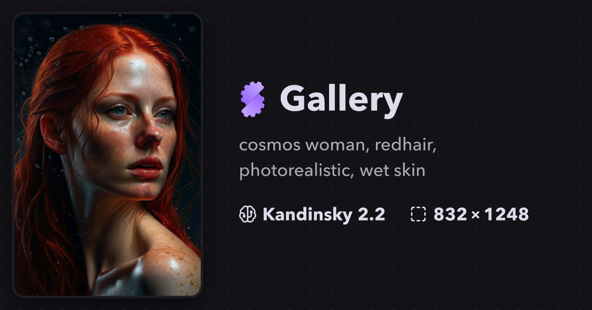 "cosmos woman, redhair, photorealistic..." | Gallery | Stablecog
