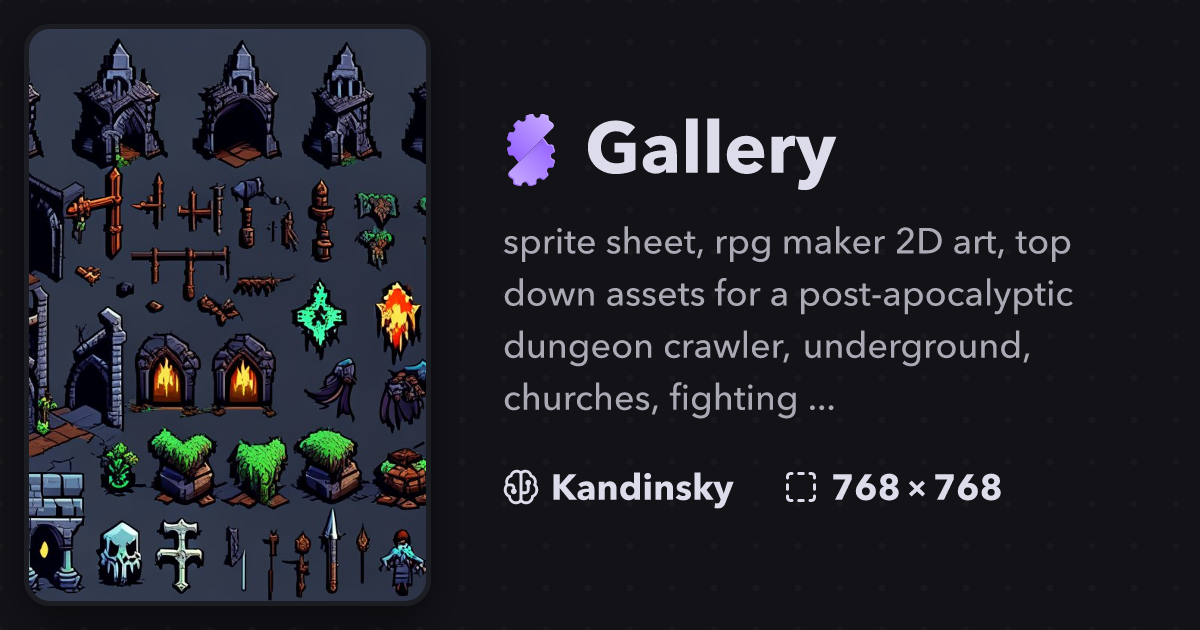 "sprite sheet, rpg maker 2D art, top d..." | Gallery | Stablecog