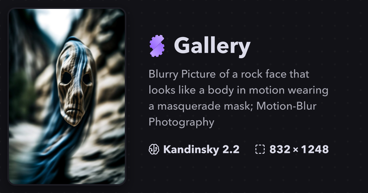 "Blurry Picture of a rock face that lo..." | Gallery | Stablecog