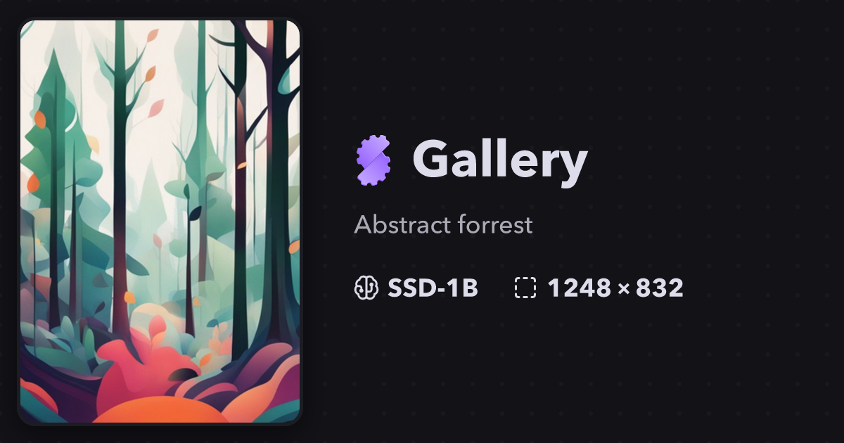 "Abstract forrest" | Gallery | Stablecog