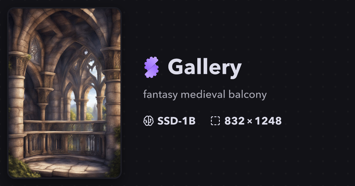 "fantasy medieval balcony" | Gallery | Stablecog