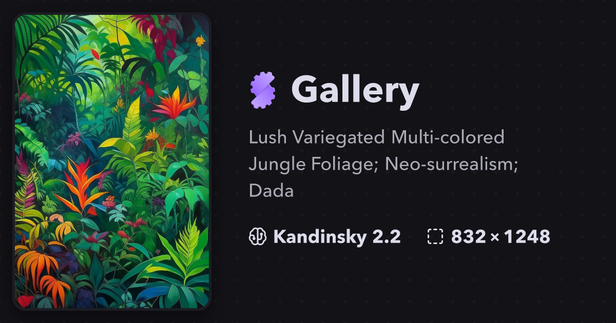 "Lush Variegated Multi-colored Jungle ..." | Gallery | Stablecog