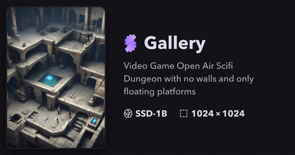 "Video Game Open Air Scifi Dungeon wit..." | Gallery | Stablecog
