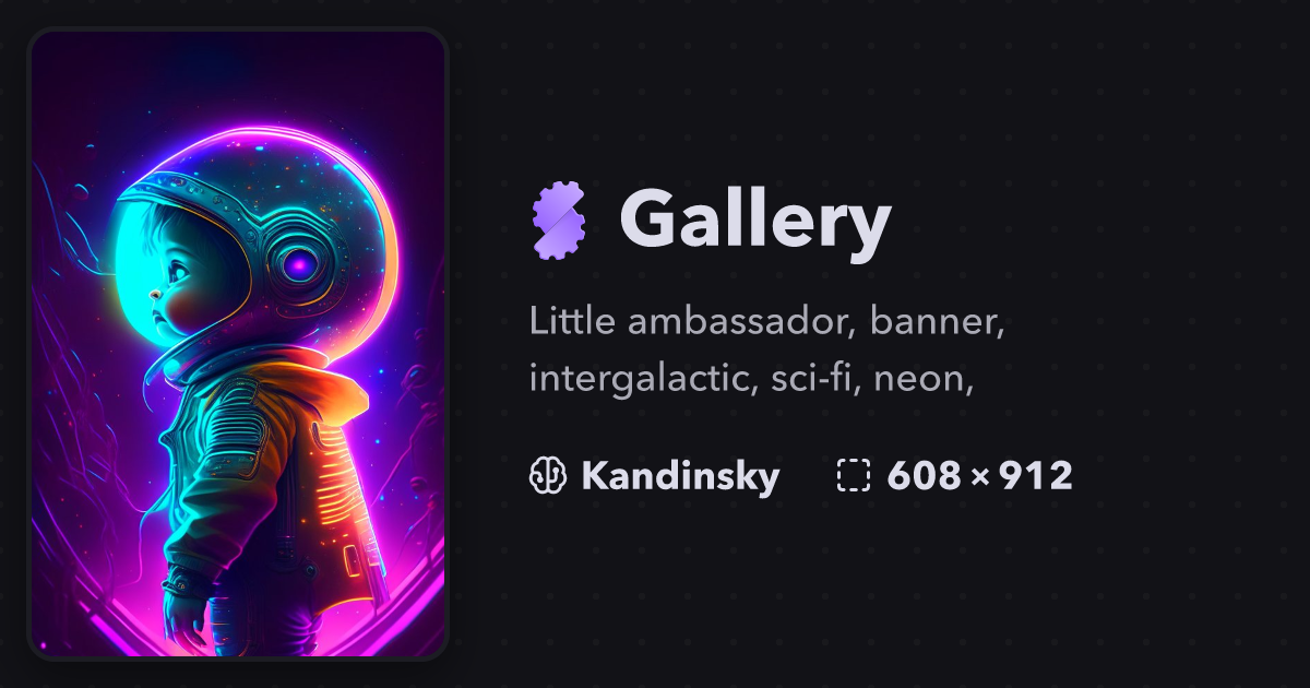 "Little ambassador, banner, intergalac..." | Gallery | Stablecog