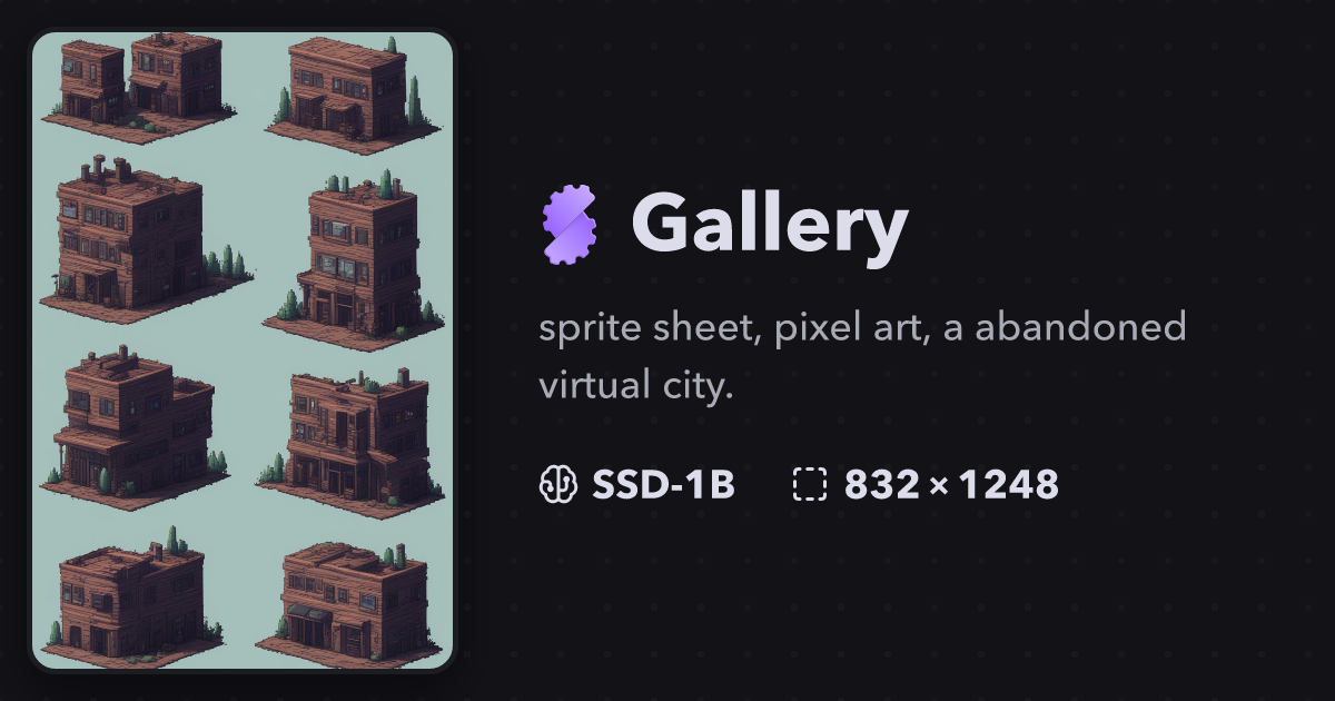 "sprite sheet, pixel art, a abandoned ..." | Gallery | Stablecog