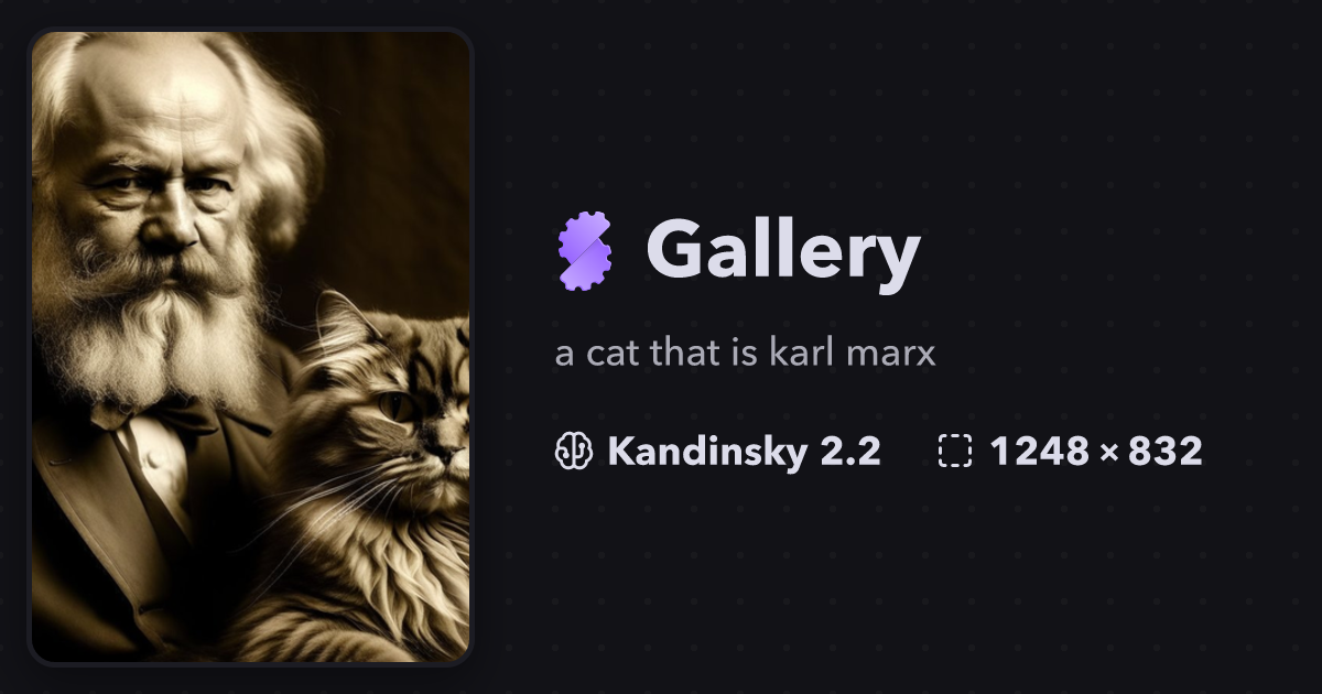 "a cat that is karl marx" | Gallery | Stablecog