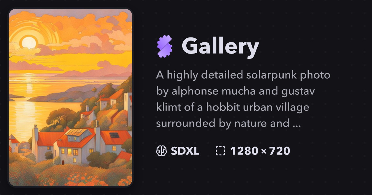 "A highly detailed solarpunk photo by ..." | Gallery | Stablecog