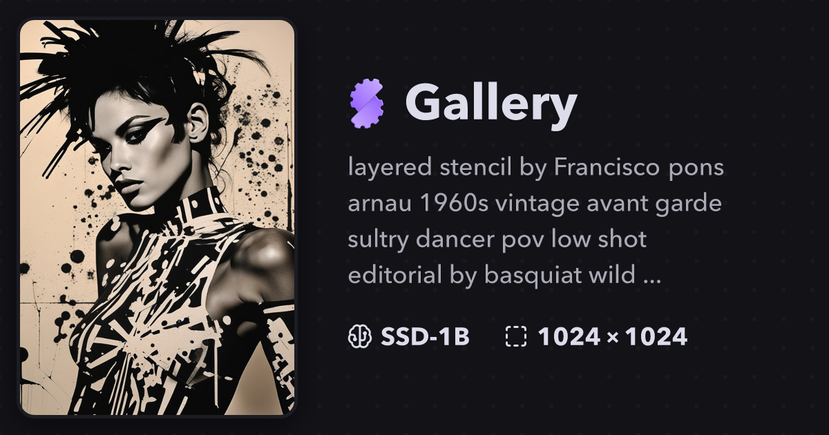 "layered stencil by Francisco pons arn..." | Gallery | Stablecog