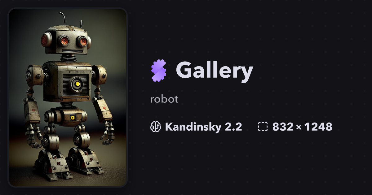 "robot" | Gallery | Stablecog