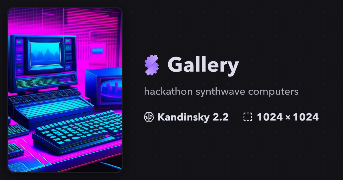 "hackathon synthwave computers" | Gallery | Stablecog