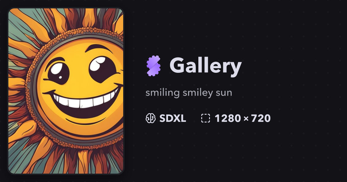 "smiling smiley sun" | Gallery | Stablecog