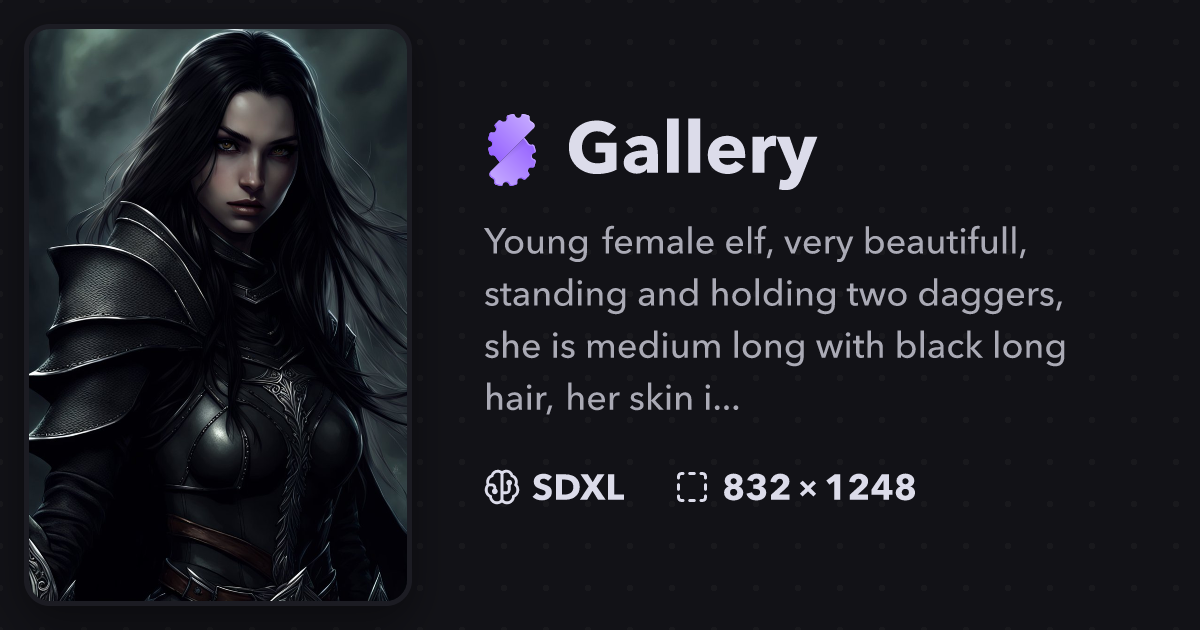 "Young female elf, very beautifull, st..." | Gallery | Stablecog