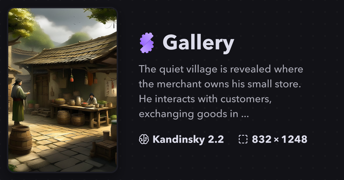 "The quiet village is revealed where t..." | Gallery | Stablecog