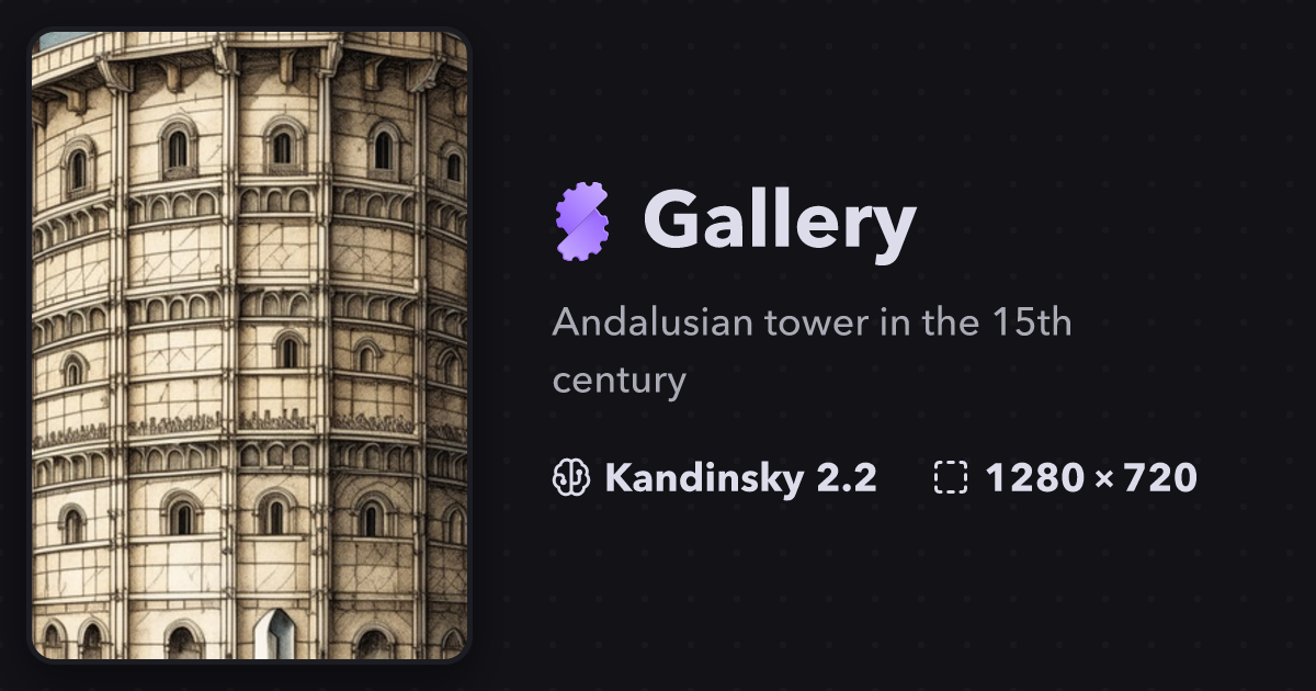 "Andalusian tower in the 15th century" | Gallery | Stablecog