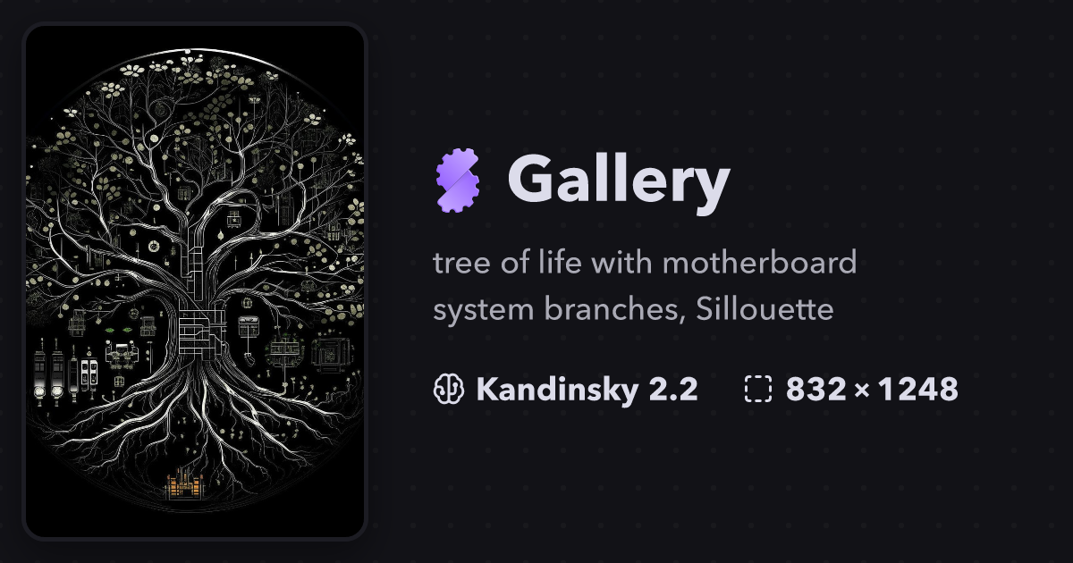 "tree of life with motherboard system ..." | Gallery | Stablecog