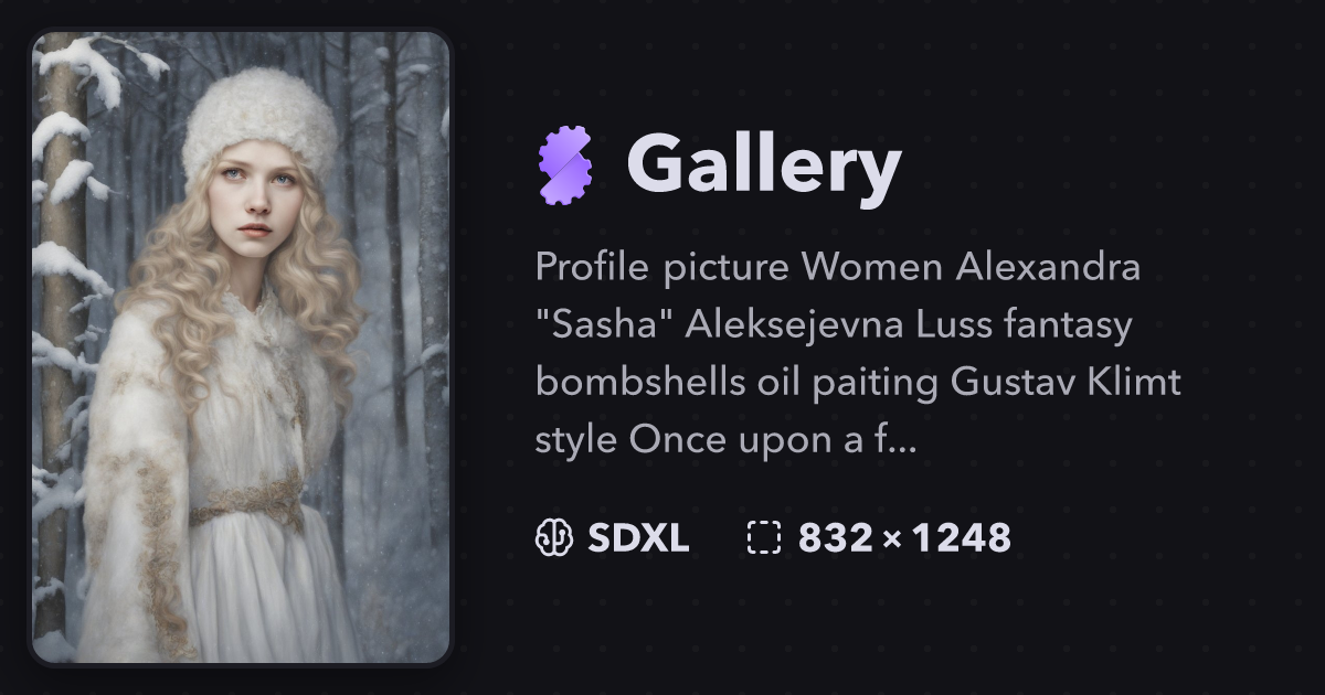"Profile picture Women Alexandra "Sash..." | Gallery | Stablecog