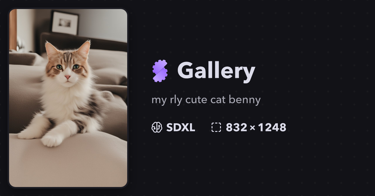 "my rly cute cat benny" | Gallery | Stablecog