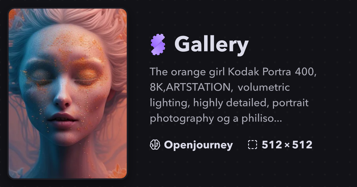 "The orange girl Kodak Portra 400, 8K,..." | Gallery | Stablecog