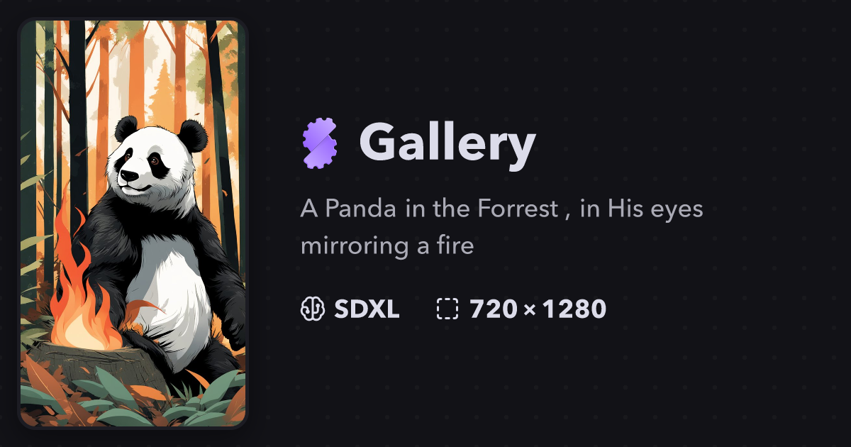 "A Panda in the Forrest , in His eyes ..." | Gallery | Stablecog