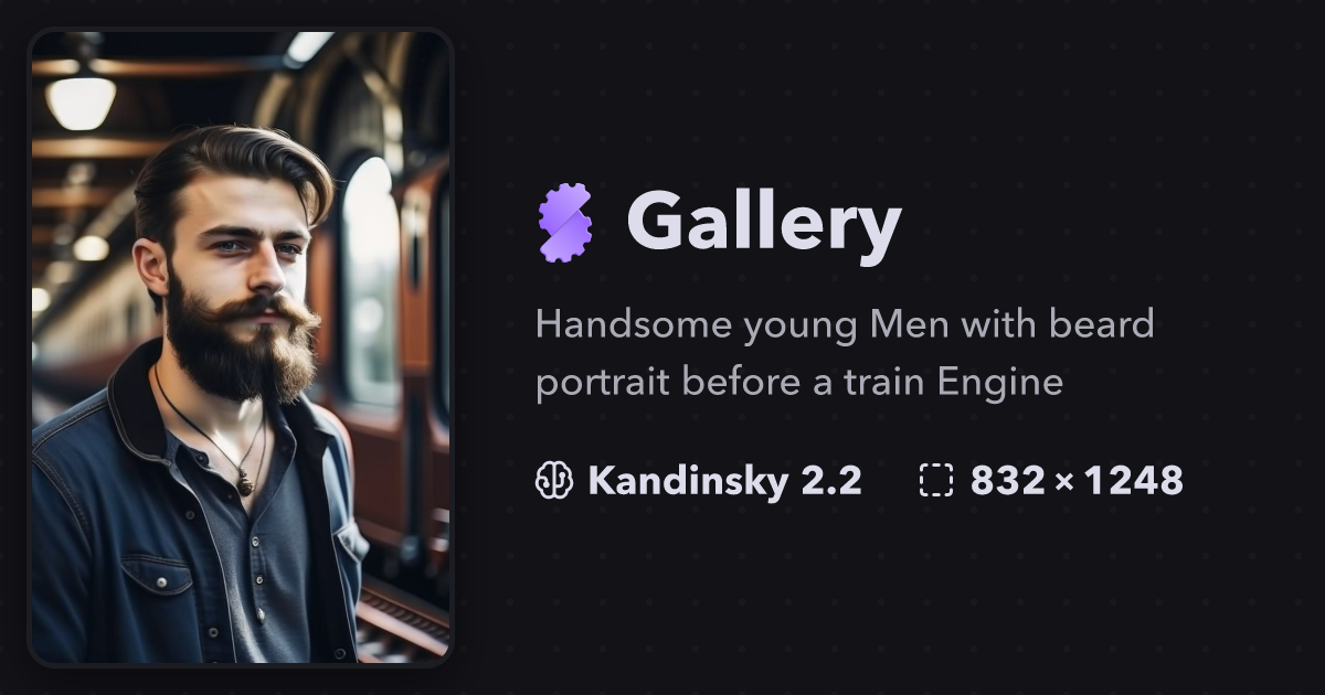 "Handsome young Men with beard portrai..." | Gallery | Stablecog