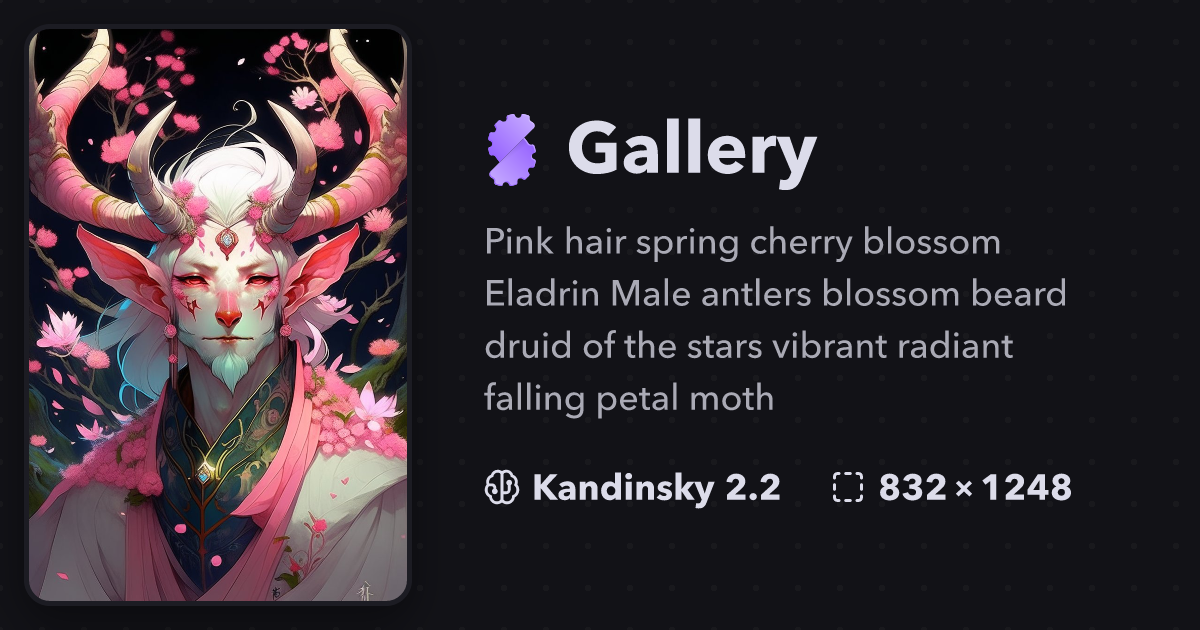 "Pink hair spring cherry blossom Eladr..." | Gallery | Stablecog
