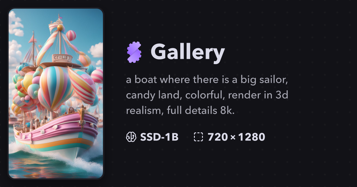 "a boat where there is a big sailor, c..." | Gallery | Stablecog