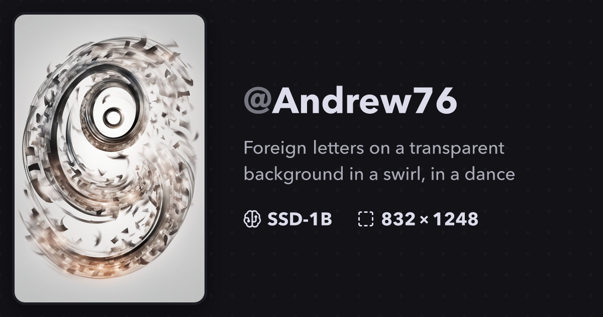 "Foreign letters on a transparent backgro..." | @Andrew76 on Stablecog