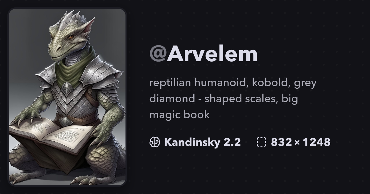 Reptilian humanoid, kobold, grey diamond - shaped ... | @Arvelem