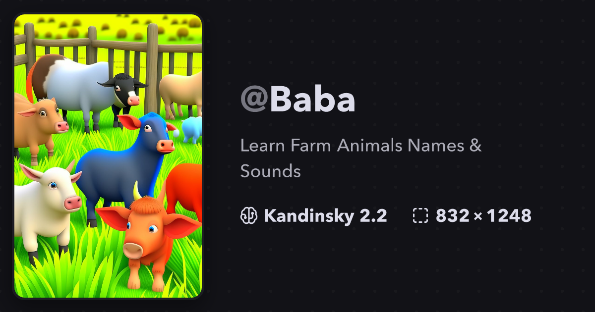 Learn Farm Animals Names & Sounds | @Baba