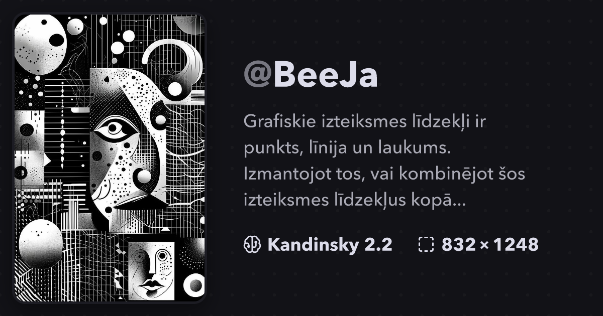 "Grafiskie izteiksmes līdzekļi ir punkts,..." | @BeeJa on Stablecog