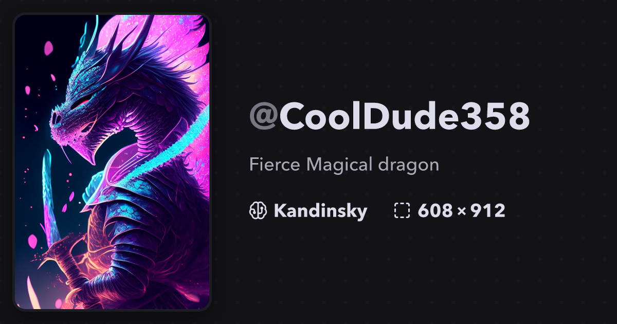 Fierce Magical Dragon Cooldude358