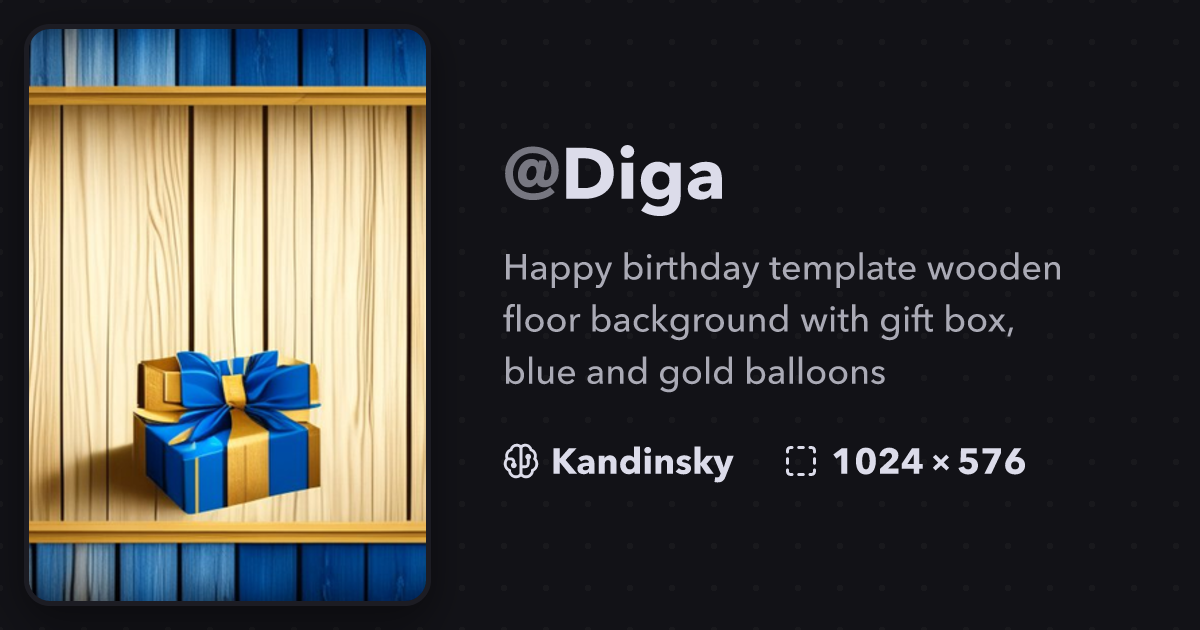 Happy birthday template wooden floor background wi... | @Diga