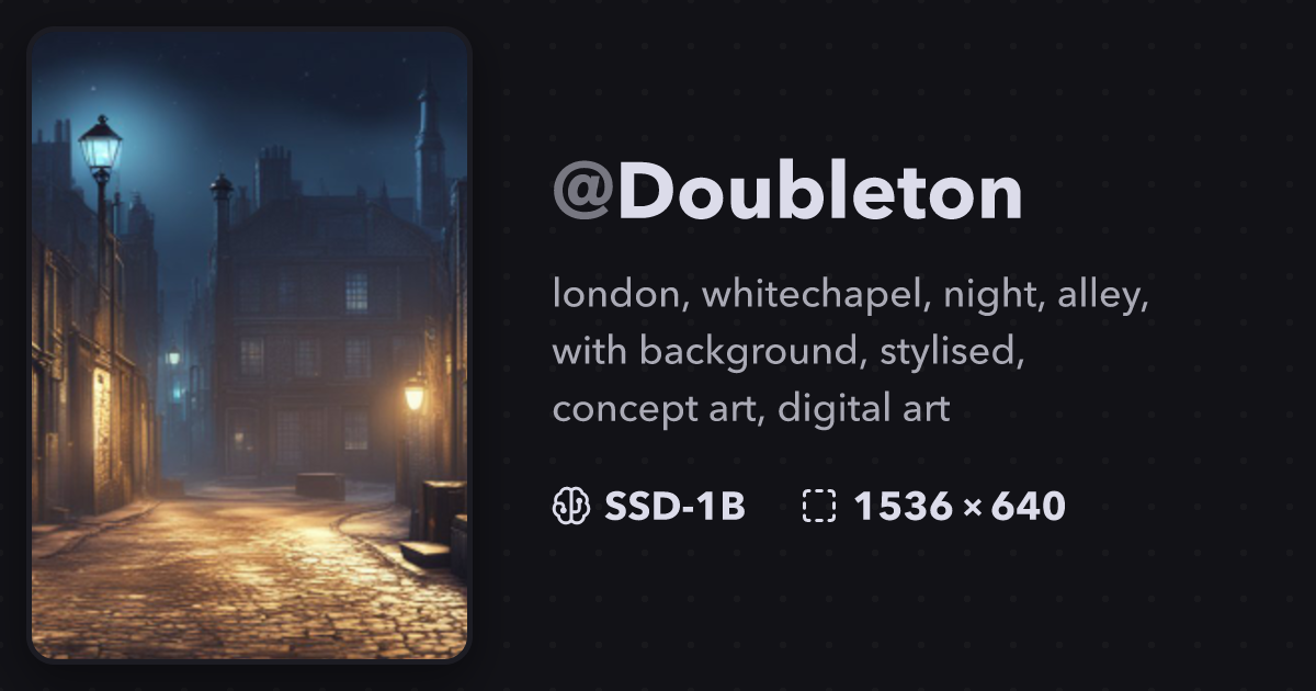 "london, whitechapel, night, alley, with ..." | @Doubleton on Stablecog