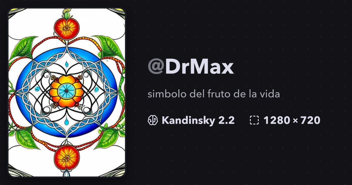 "simbolo del fruto de la vida" | @DrMax on Stablecog